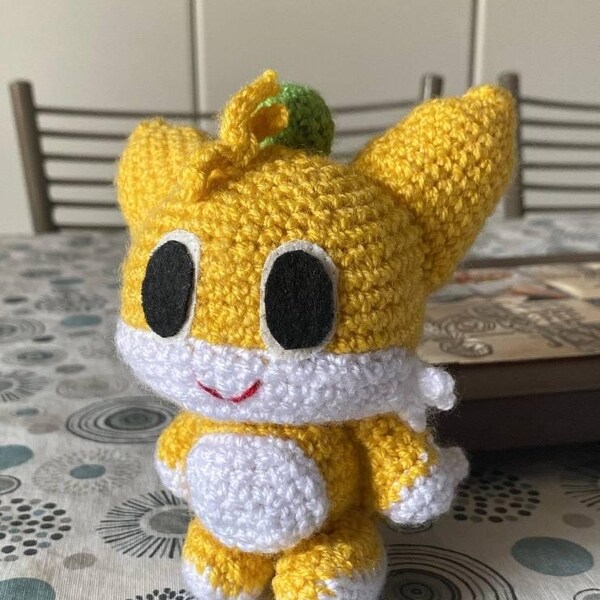 Neutral Chao Keychain PDF Crochet Pattern - Etsy