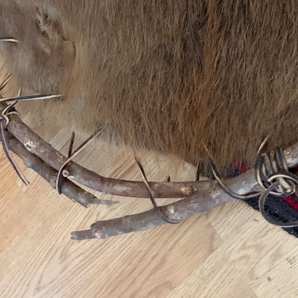 Rustic Wall Decor, Cabin Decor, Hooped Beaver, Wall Hanger, Mountain ...