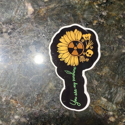 Radiology Sunflower Glossy Sticker or Magnet, Xray, Rad Tech - Etsy
