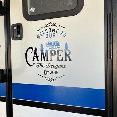 Fifth Wheel Decal Personalized Camper Decal Camping Decal Personalized ...