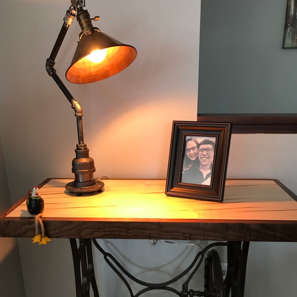 No. 13 [adjustable Industrial Light Fixture – Edison Bulb Pipe Lamp] - Etsy