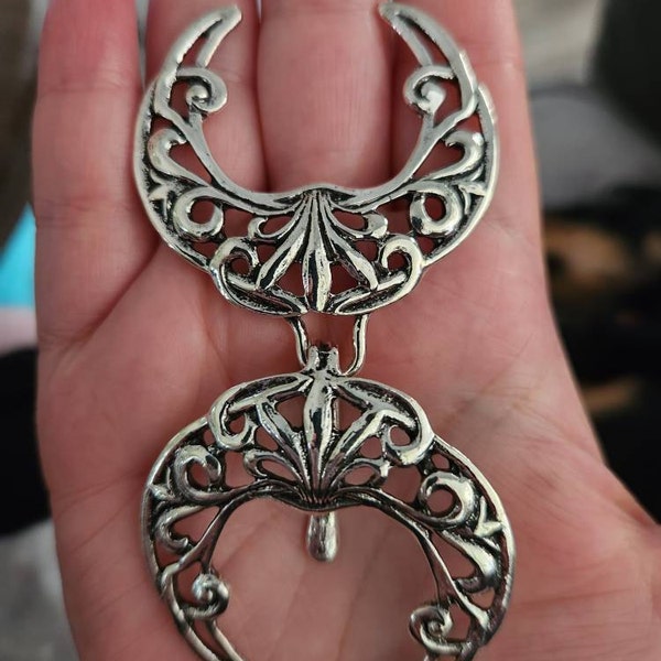 Moon Cloak Cloakclasp Double Moon Cape Closure, Fibula, Penannular - Etsy