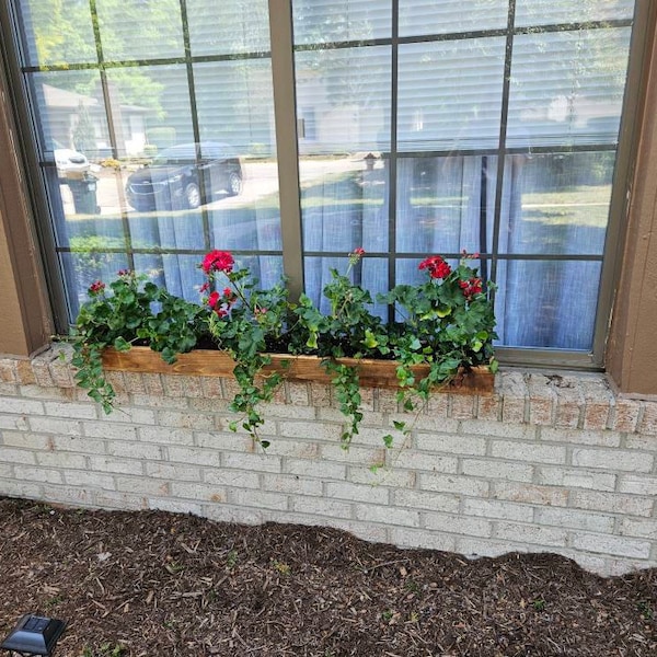 Reclaimed Wood Planter Box: Rustic Window Box, Succulent Herb Garden - Etsy