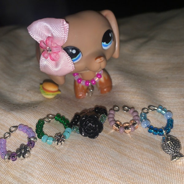 Littlest Pet Shop Clothes LPS Accessories 6 Custom Collars Necklaces - Etsy