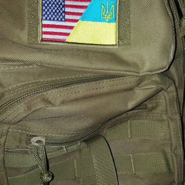 2-pack US American Flag Patches, 3x2 Inches, Embroidered Velcro Patch ...