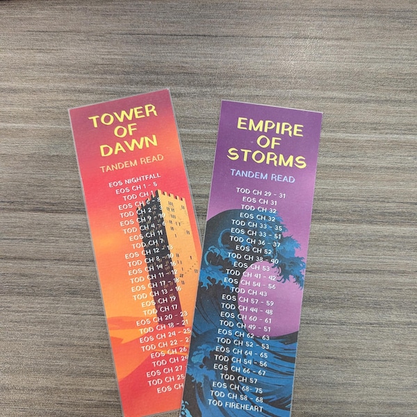 Throne of Glass - Tandem Read Bookmarks, Tower of Dawn, Empire of ...