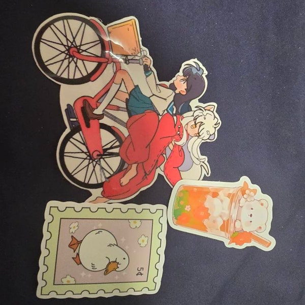 Anime Couple Sticker, Cute Kawaii Anime Sticker, Cute Couple Anime ...