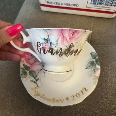 Tea Cup Personalized Tea Cup Custom Tea Cup Tea Lover Gift Teacup Gift ...