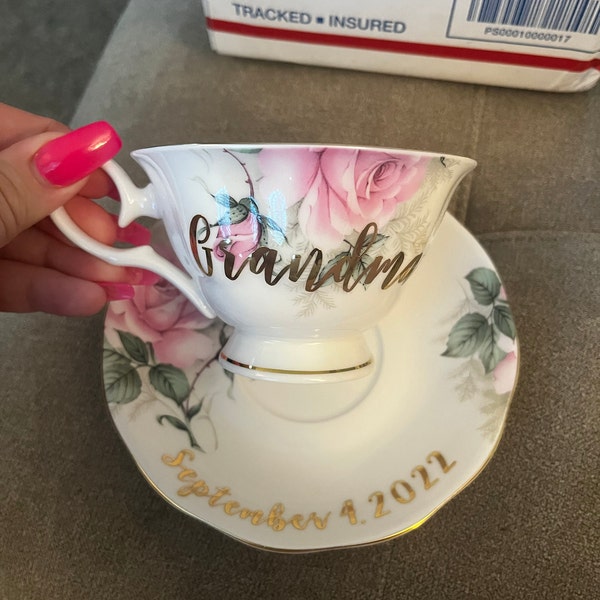 Tea Cup | Personalized Tea Cup | Custom Tea Cup | Tea Lover Gift ...