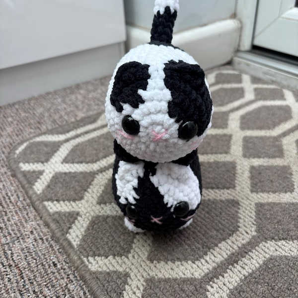 Crochet Fluffy Cat Teddy Plush Amigurumi Loaf Cat - Etsy UK