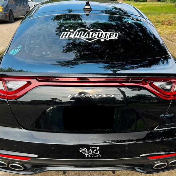 Hellacute! Rear Windshield Banner // Windshield Banner // Car Banner ...