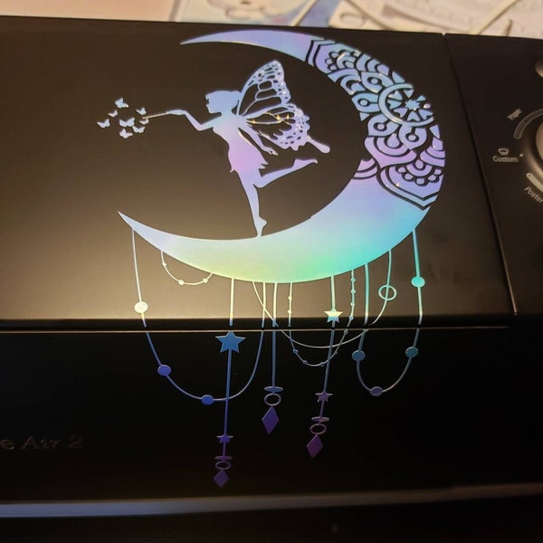 Fairy Mandala Moon Svg, Mandala Svg , Moon Svg , Moon Clipart , Svg ...