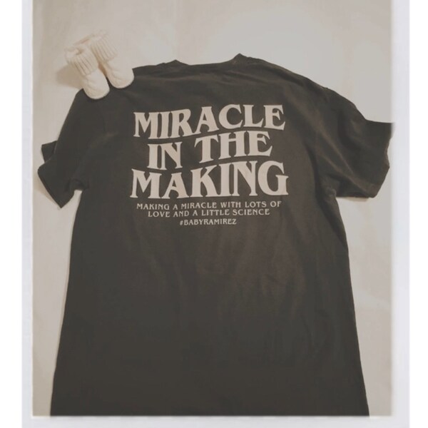 Custom IVF Making A Miracle Shirt Comfort Colors IVF Positive Vibes T ...