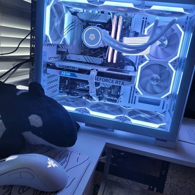 Gaming PC snow White 1TB SSD RTX 4060 Ryzen 5 White Gaming Computer 100 ...