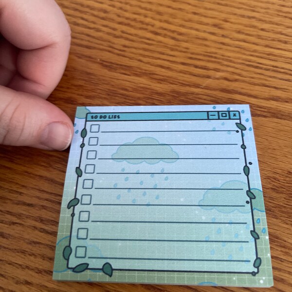 Rainy Day Aesthetic Sticky Note - Etsy