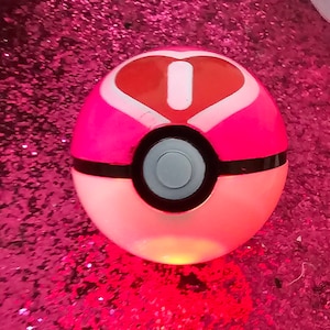 Light up Pokeball LED Prop Cosplay Costume Glow Ultraball Glow Loveball ...
