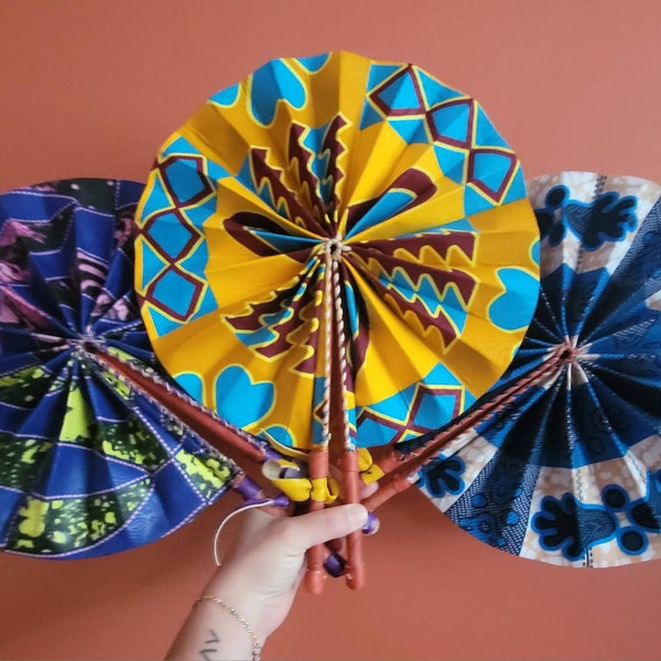 Wholesale African Foldable Hand Fan 100 Pieces Made in Ghana - Etsy