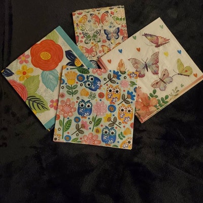 Blooming Spring Bundle Pack of 10 Napkins for Decoupage Flowers, Floral ...