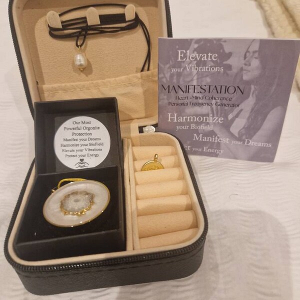 Extremely Powerful 5G EMF Orgonite Protection Necklace, Solar Quartz ...