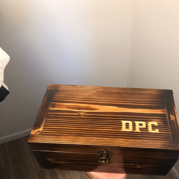 Personalized Wooden Box With Lock, Mens Valet Box Gift for Him ...