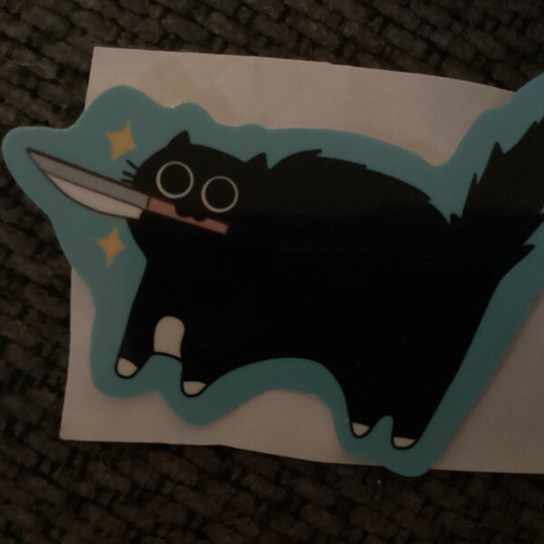 Danger Kitty Sticker / Cat Sticker / Vinyl Sticker / Journaling ...