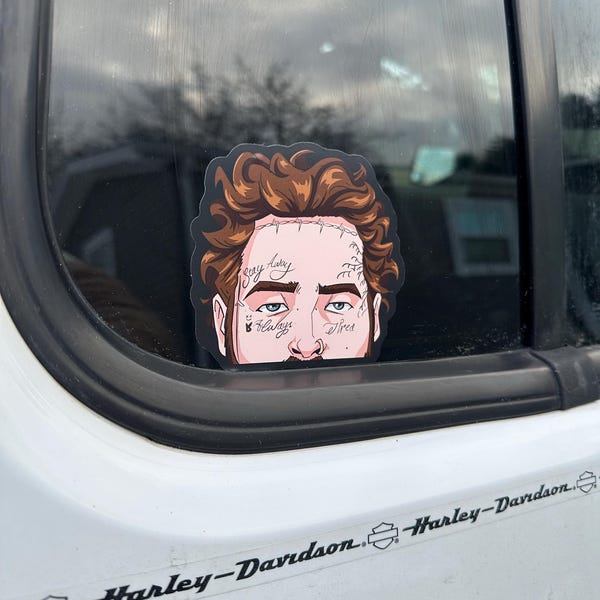 Bluey Heeler Peeker | Vinyl Sticker | Peekers | Durable Waterproof | UV ...