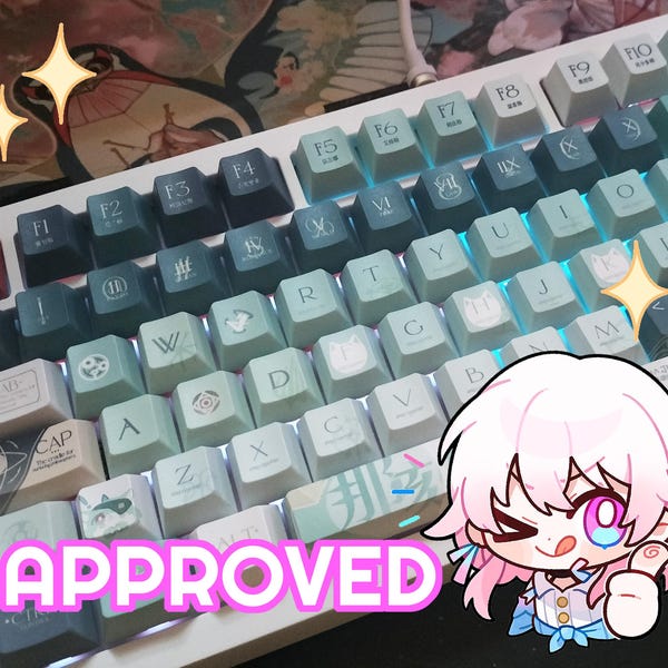 Studio Ghibli Totoro Anime Keycaps Set for Mechanical Keyboard, Artisan ...
