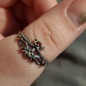 Sterling Silver Dark Gothic Ring Gothic Engagement Ring Goth - Etsy