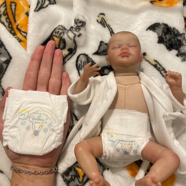 Mini Diapers for Reborn Mini Ooak Silicone Baby Doll 7-12" Micro ...
