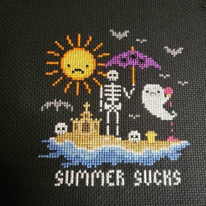 Goth Sloth Cross Stitch Pattern Gothic Animal Corpse - Etsy