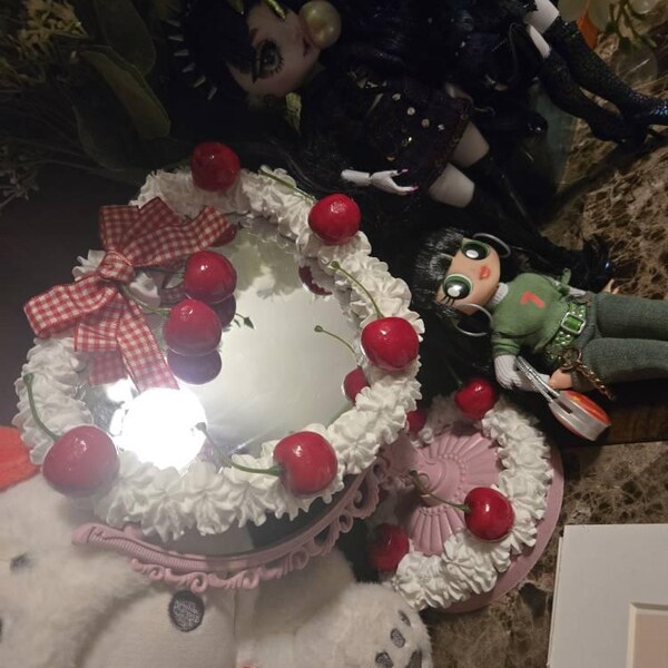 Cherry Bomb Cake Vanity Mirror - Etsy