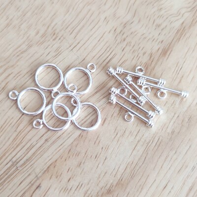 6 of 925 Sterling Silver Toggles 9 Mm. :th0230m - Etsy