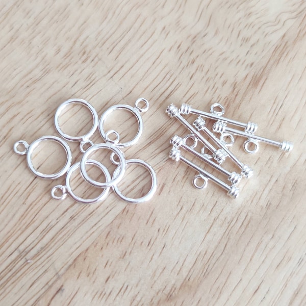 6 of 925 Sterling Silver Toggles 9 Mm. :th0230m - Etsy