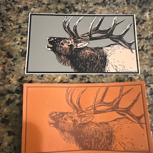 Bull Elk Sticker Decal - Etsy