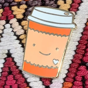 Coffee Lover Pin Coffee Enamel Pin Coffee Lapel Pin Kawaii Coffee Pin ...