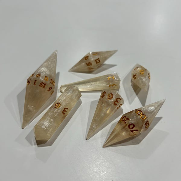 Diverse Crystal Dnd Dice Set. the Adventure Party 53 - Etsy