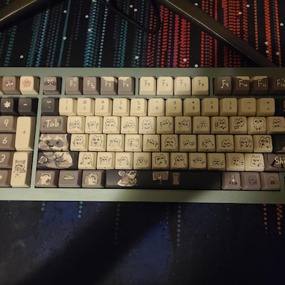 126 Key Cool Graffiti Keycaps Set, XDA Low Profile MX Switch Keycaps ...