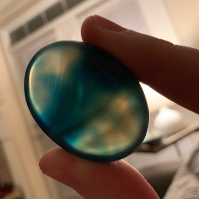 BLUE ONYX Worry Stone Natural Stone Hand Carved Gemstone Worry - Etsy