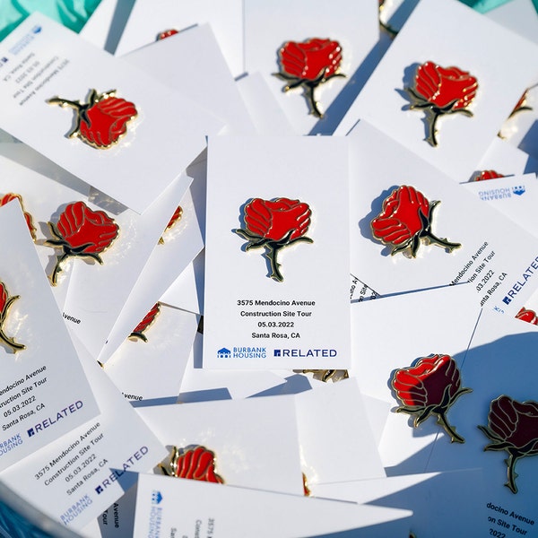 Rose Resilience Enamel Lapel Pin - Etsy