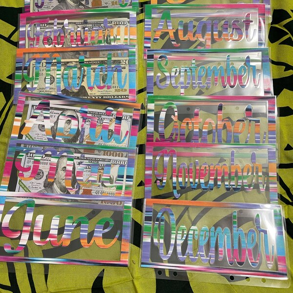 Clear Cash Laminated Envelopes With Vinyl | A6 Binder| Single Envelope ...