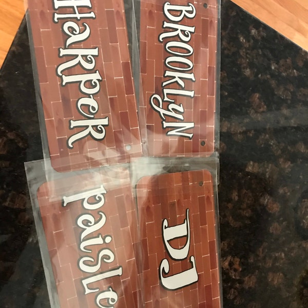 Personalize This Aluminum Bicycle Tag, License Plate Printed With Your ...