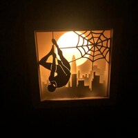Shadow Box -shadow Box Art -shadow Box Light - Wooden Night Light ...