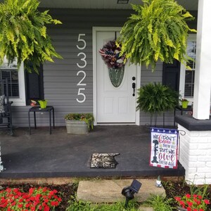 12 inch Modern House Numbers Letters | Etsy