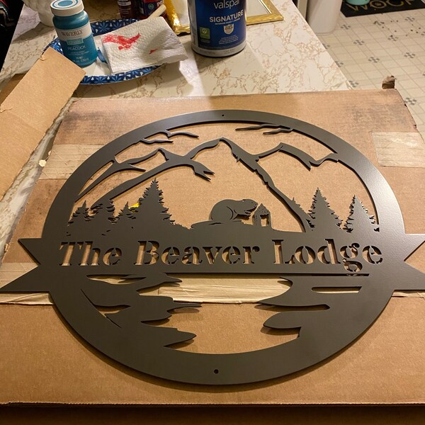 Great Outdoor Beaver Decor, Beaver Sign, Camp Sign, Christmas Gift for ...