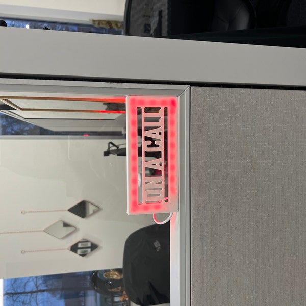 3" Busy Work Indicator on Call Light Sign - USB Powered With Switch - Etsy