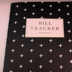 Bill Tracker Journal, Personal Planner, Budget Book, Gift for Him ...