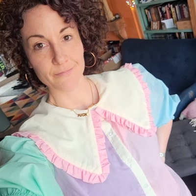 Handmade Oversized Statement Bardot Cottagecore Milkmaid Spring Priarie ...