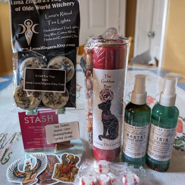 Bast Goddess. Bastet Candle. Bastet Ritual Candle. Family Candle. Joy ...