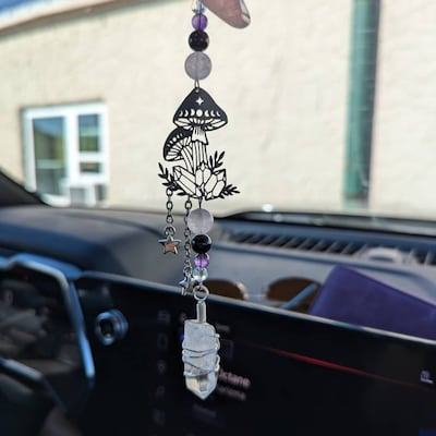 Sea Glass and Seashell Suncatcher for Car - Etsy