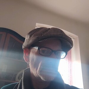 Personalized Winter 8 Panels Cap, Peaky Blinders Hat, Men Newsboy Cap ...